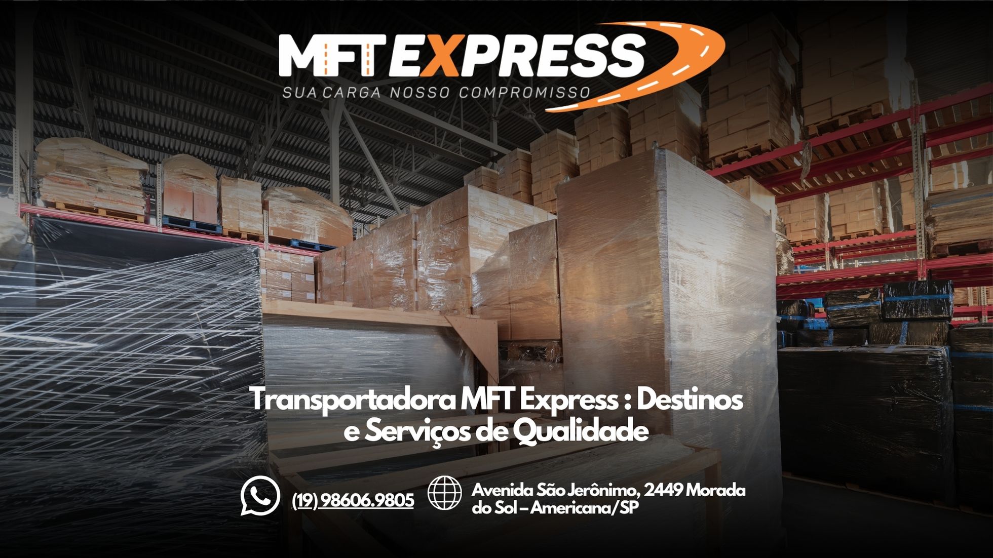 Transportadora MFT Express : Destinos e Serviços de Qualidade - MFT